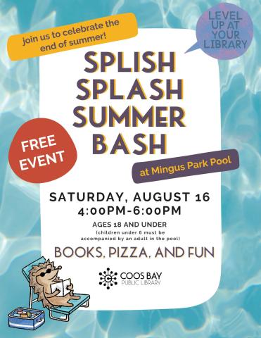 SRP 2025: Splish, Splash, Summer Bash | Coos Bay Public Library